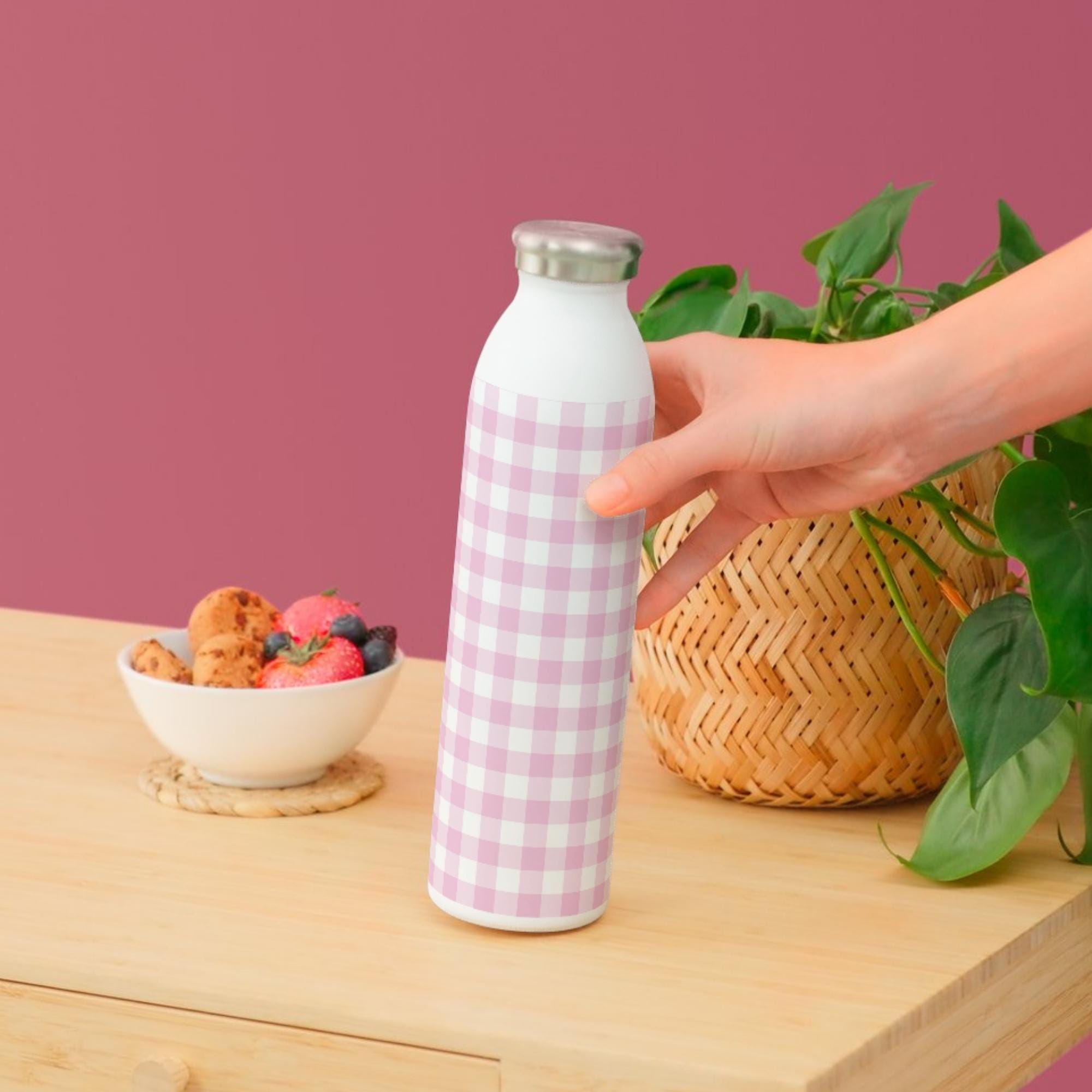 Pastel Pink Gingham Seamless Pattern – Light Pink Checkered Digital ...