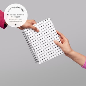 Black and White Polka Dot Digital Paper: Seamless Minimalist Pattern ...