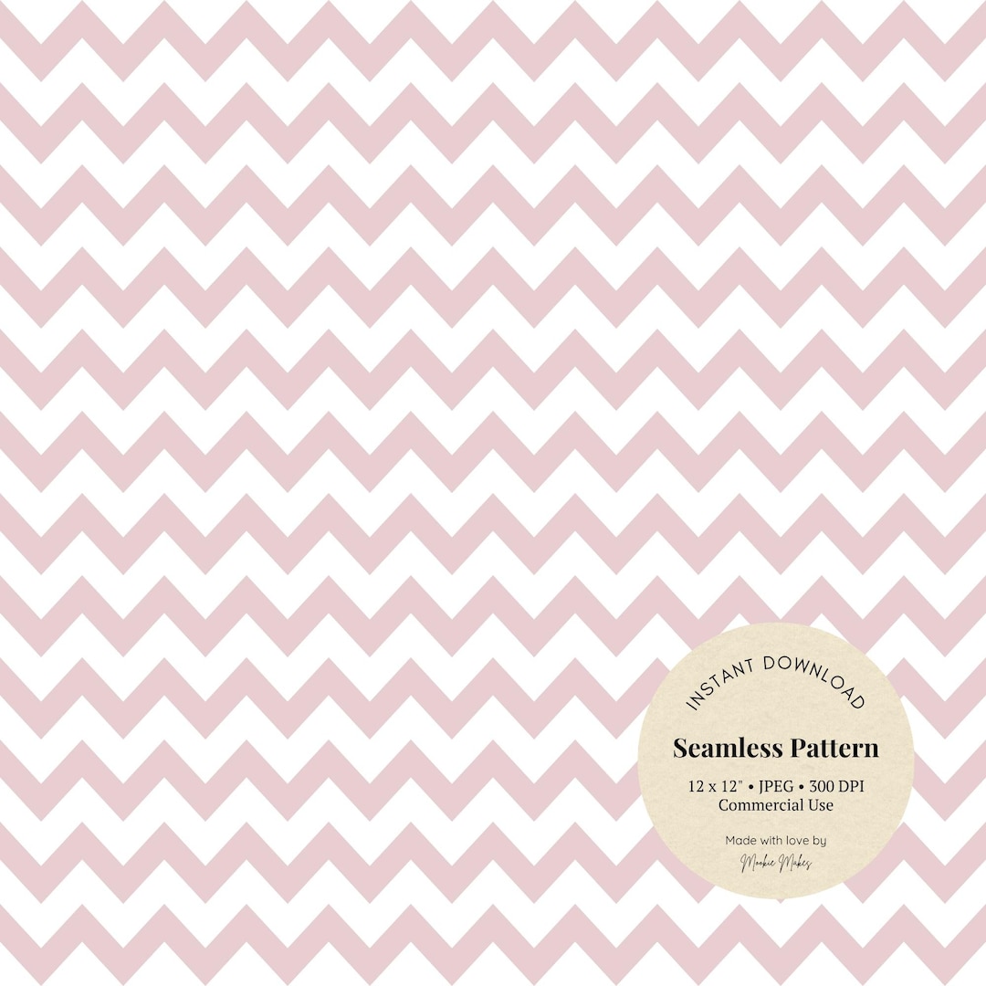 Dusty Pink Chevron Digital Paper: Vintage Zig Zag Pattern (JPG Download ...