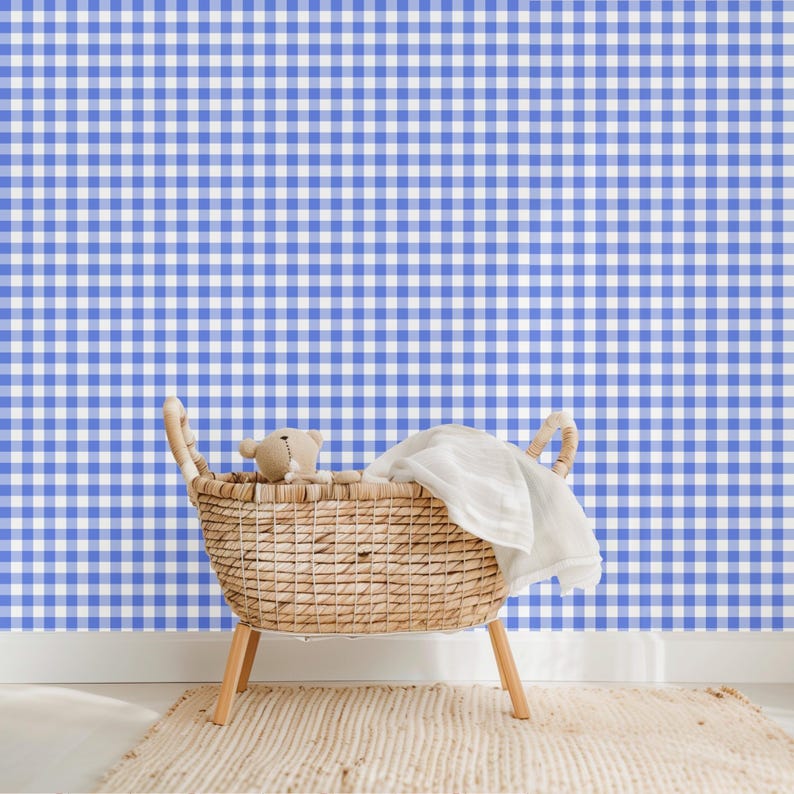 Royal Blue Gingham Pattern: Seamless Plaid Digital Paper (JPG File) - Etsy