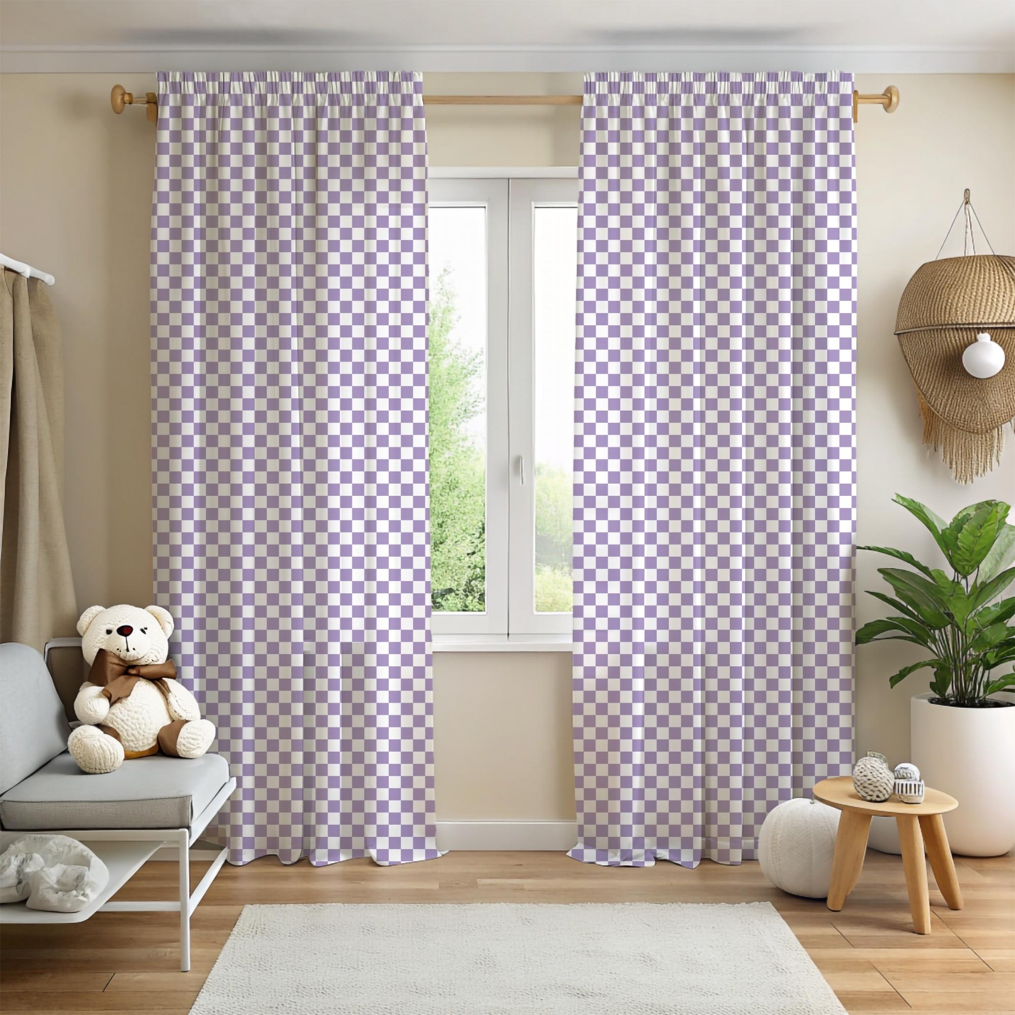 Lavender Checkerboard Seamless Pattern – Pastel Purple JPG for ...