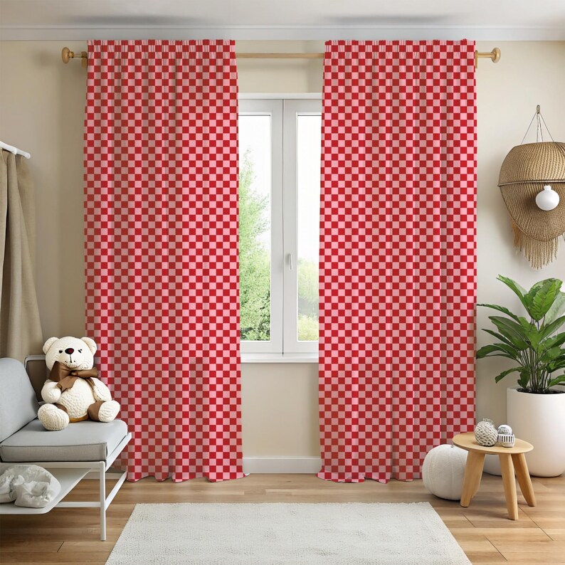 Red Pink Checkerboard Seamless Pattern – Valentine Checkered JPG for ...