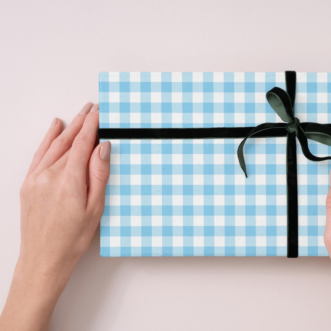 Baby Blue Gingham Pattern: Seamless Plaid Digital Paper (JPG File) - Etsy