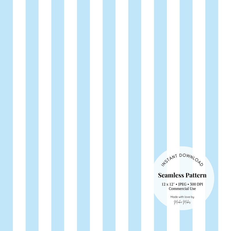 Blue and White Striped Pattern - Etsy