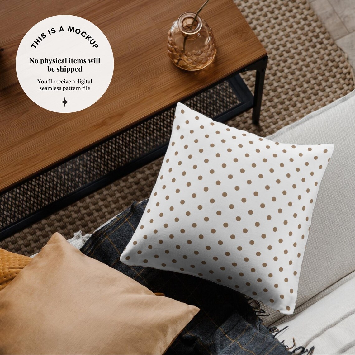 Brown Spot Digital Paper – Seamless Neutral Polka Dot Background for ...