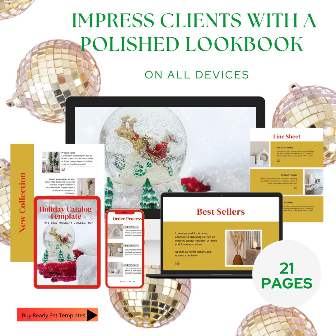 Customizable Wholesale Catalog Holiday Gift Guide Editable - Etsy