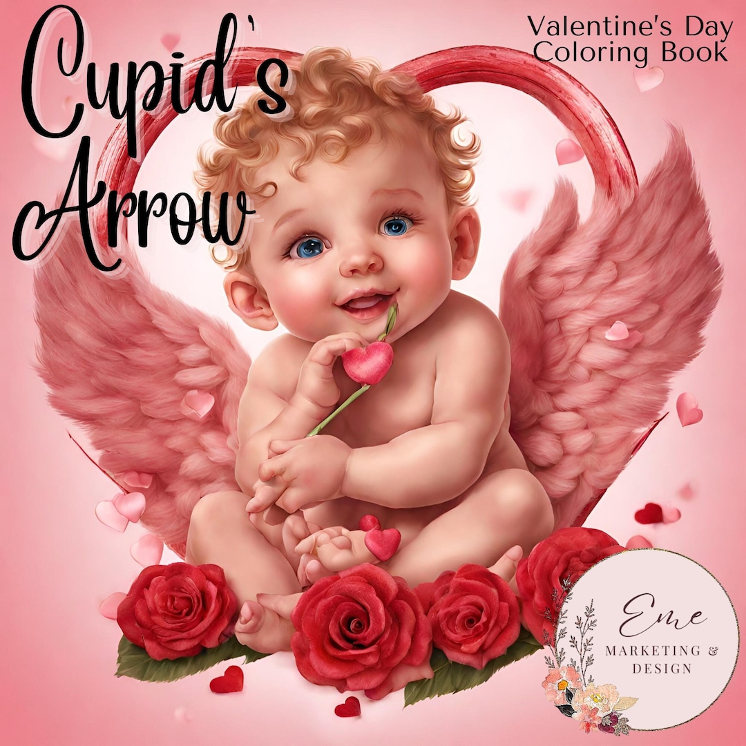 Cupid’s Arrow Valentine’s Day Coloring Book - Etsy