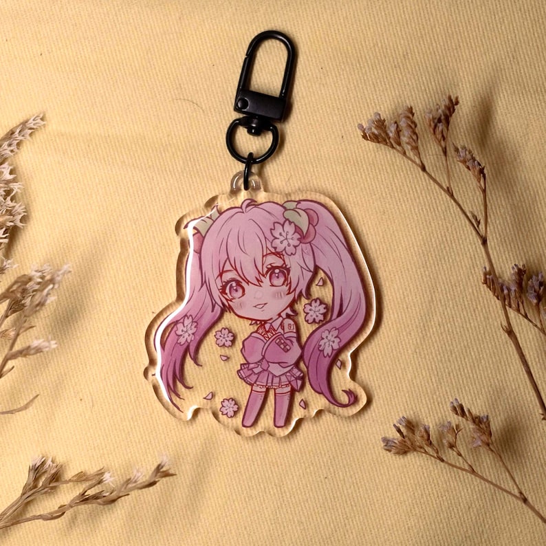 Cute Miku Hatsune Pink Cherry Sakura Blossom Vocaloid-inspired ...