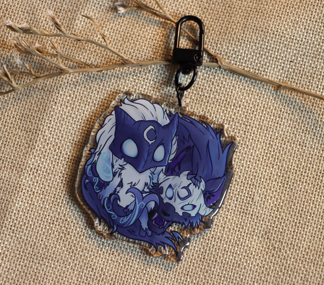 Cute League of Legends Kindred Inspired Keychains - Etsy UK