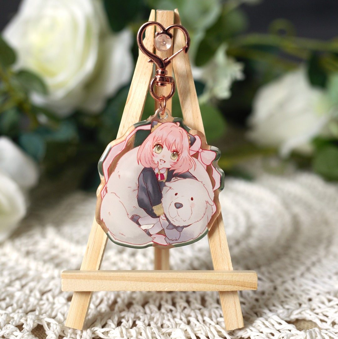 Cute Anya Spy Family Kawaii Keychain Keyring - Etsy