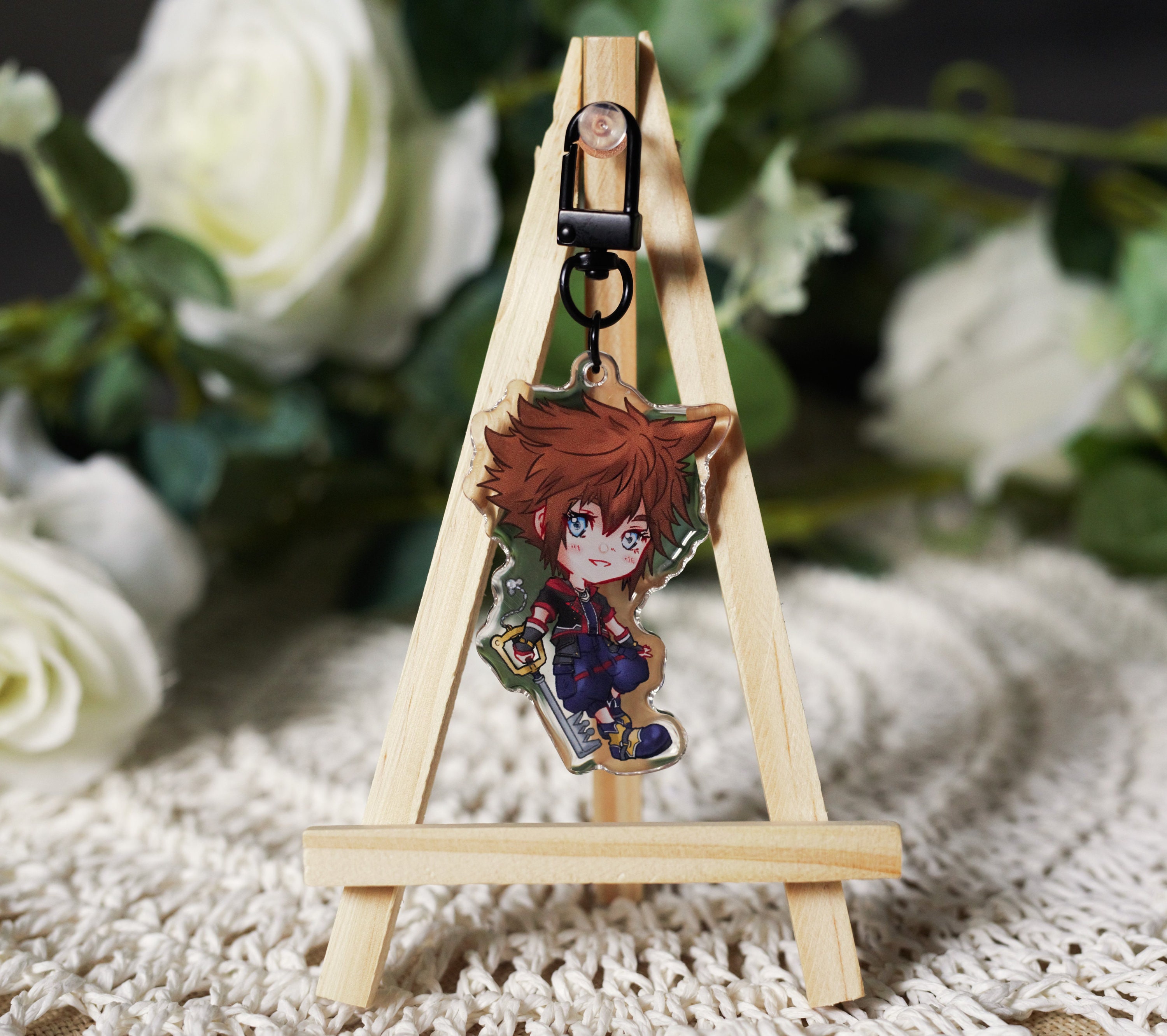 Cute Sora Kingdom Hearts Square Enix Keychain Keyring - Etsy