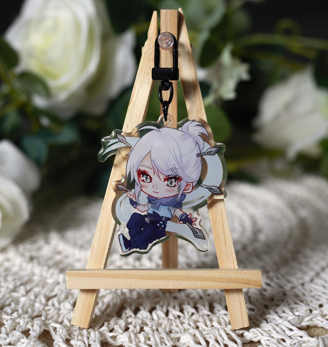 Cute Jett Valorant Keychain Keyring - Etsy