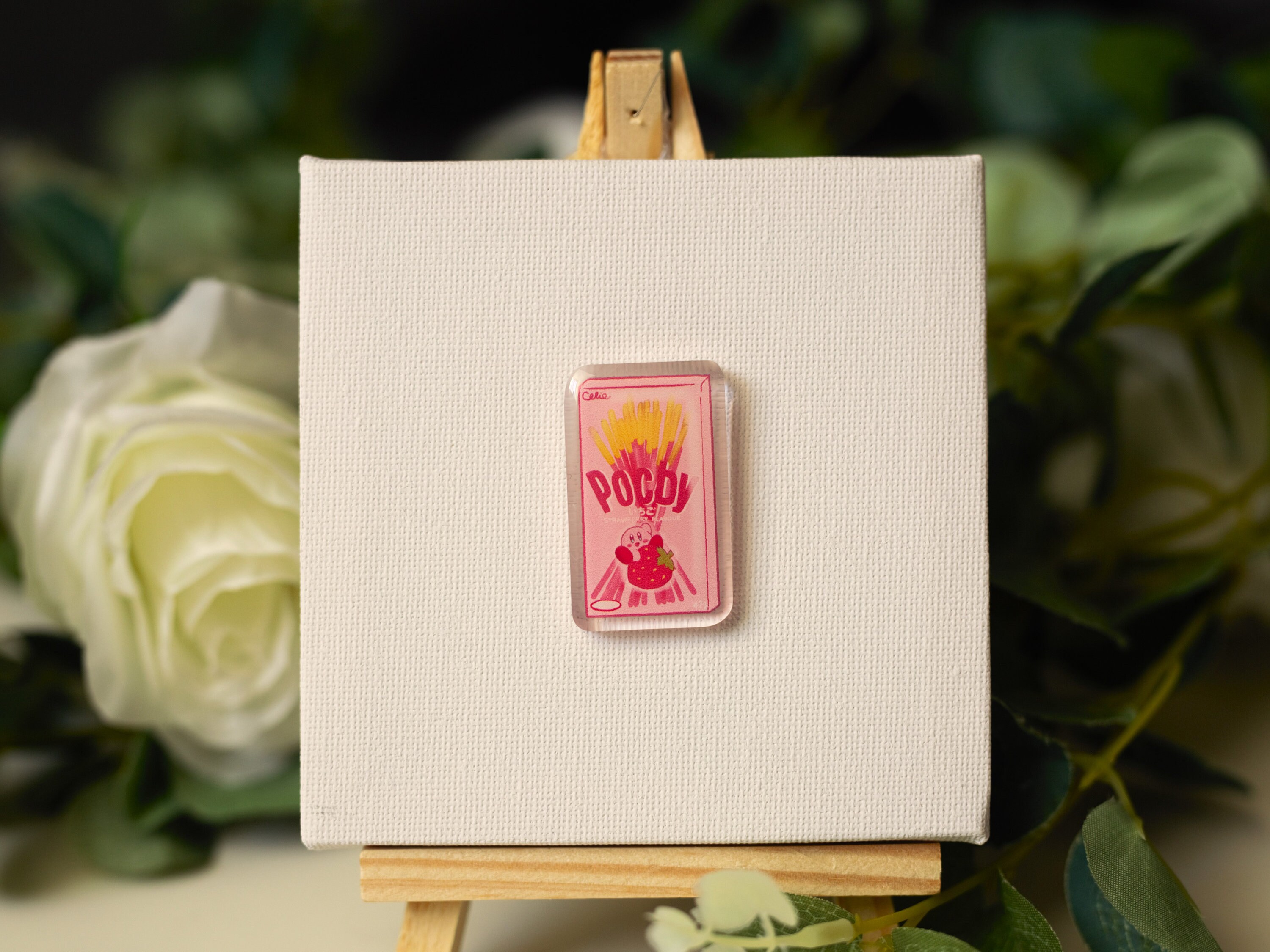 Cute Pocky Strawberry Kirby Pin - Etsy