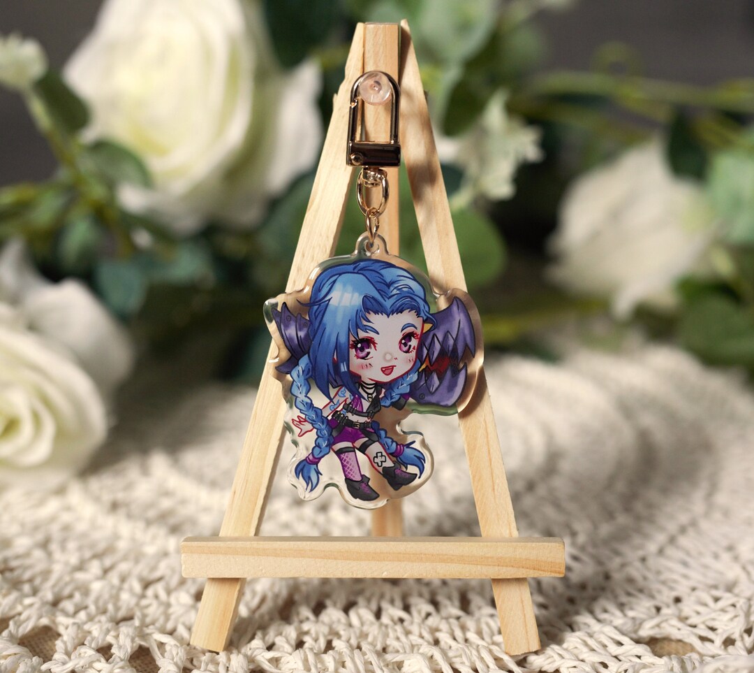 Cute Jinx Classic League of Legends Keychain Keyring - Etsy