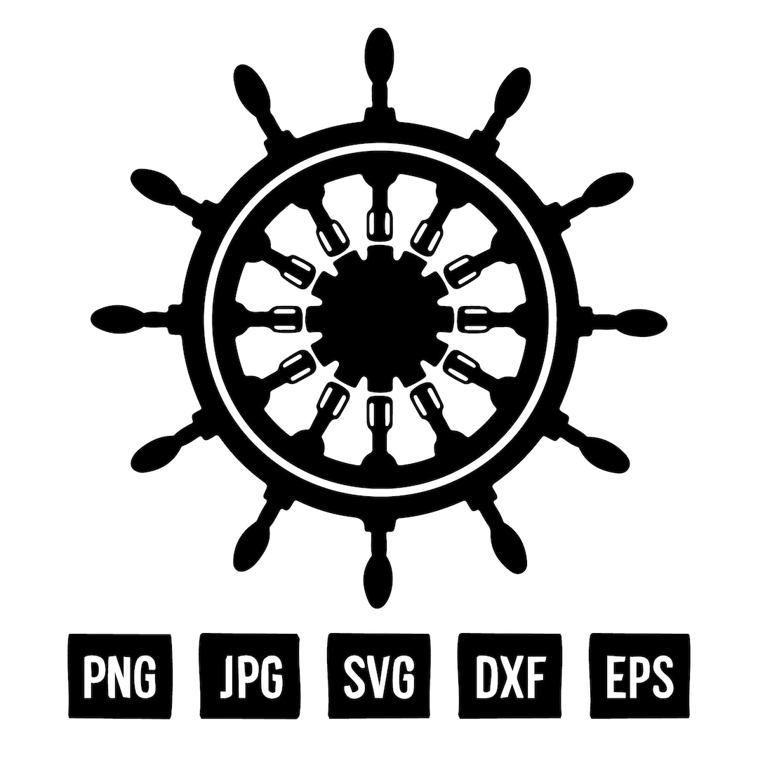 Silhouette Schiff Rad SVG, Schiff Rad SVG Cut Files für Cricut, Schiff ...