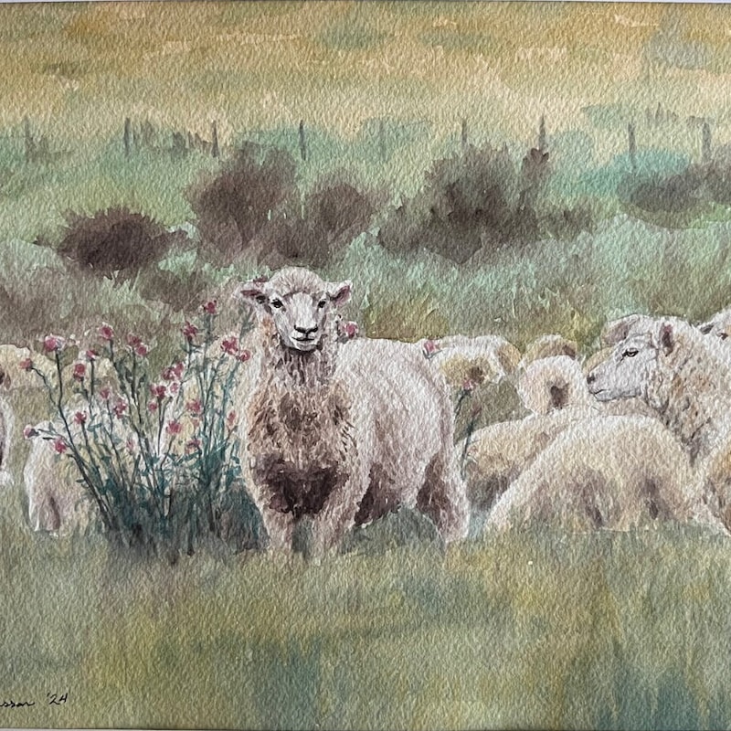 Sheep Paintings - Etsy