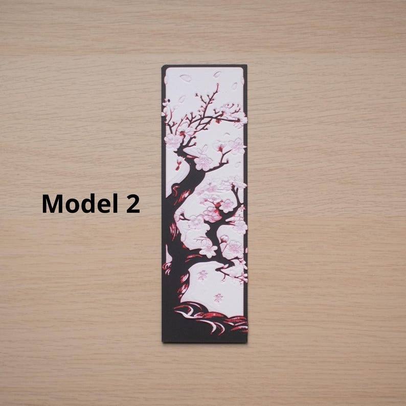 Handmade Sakura Tree Bookmarks | Cherry Blossom Bookmark Set for Book ...