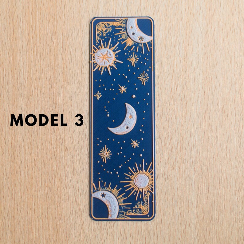 Celestial Bookmark Set #1 – Sun and Moon Themed Bookmarks – Space ...