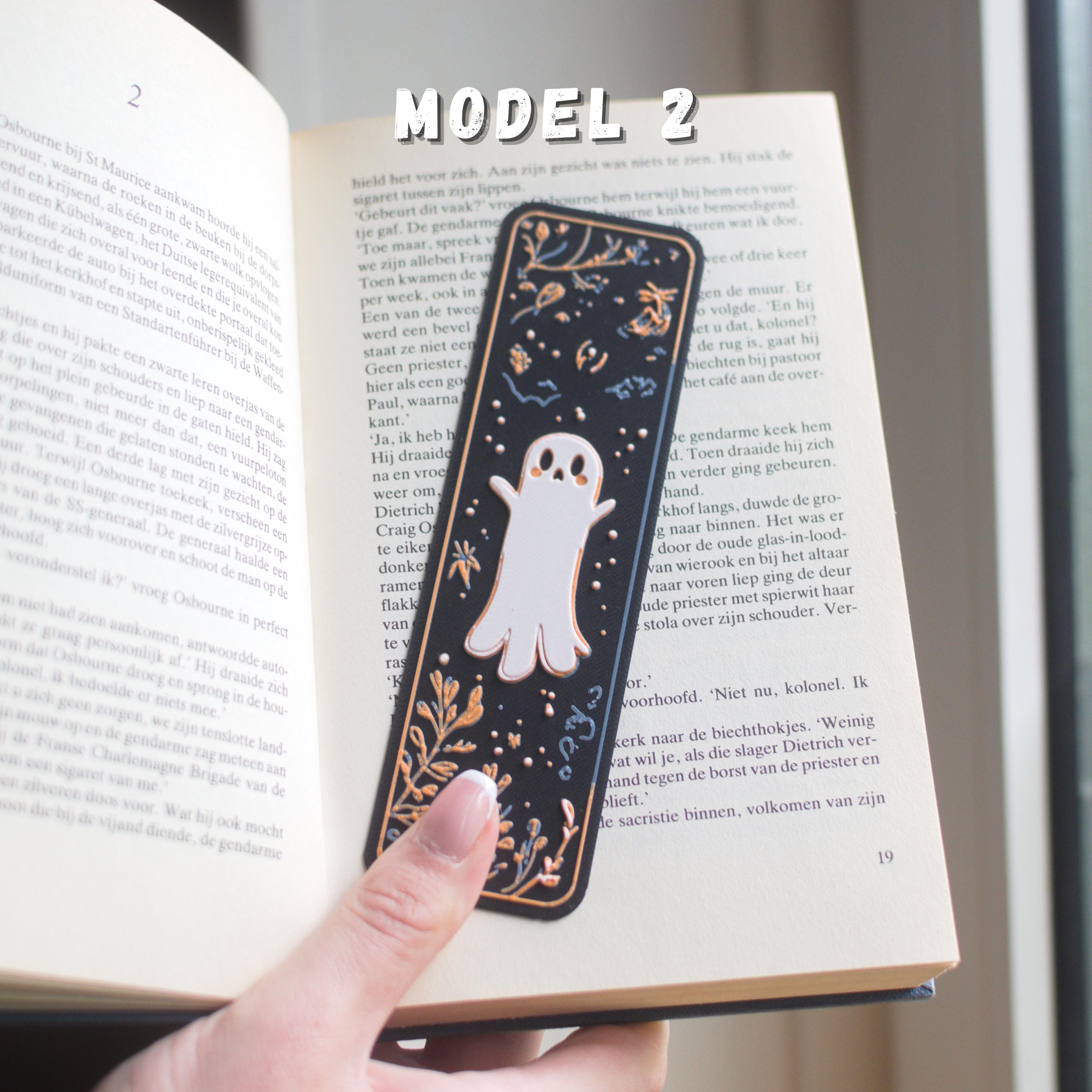 Cute Ghost Bookmarks - Spooky Ghost Bookmarks for Readers - Adorable ...