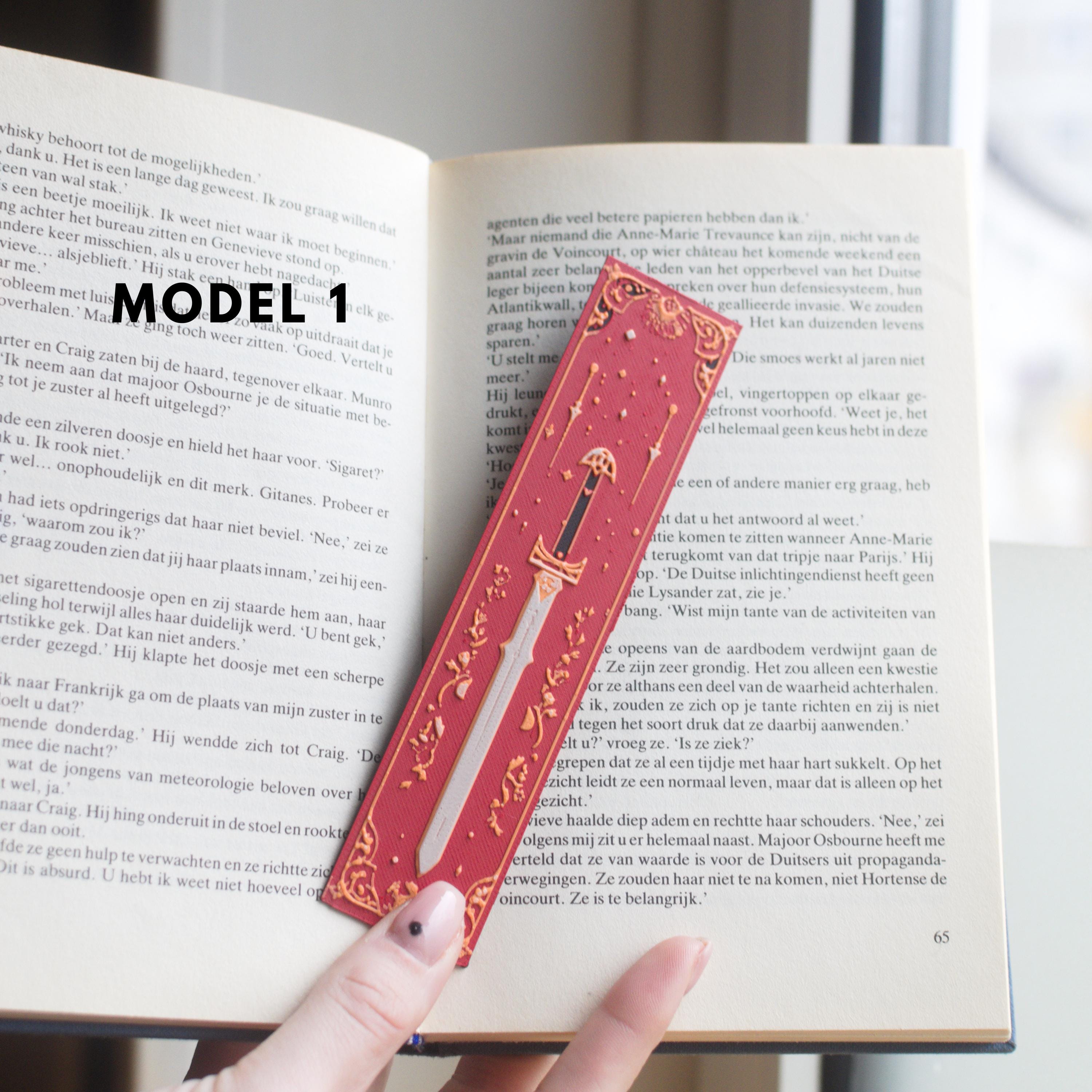 Elven Blades Bookmarks Fantasy Sword Design, Perfect for Book Lovers ...