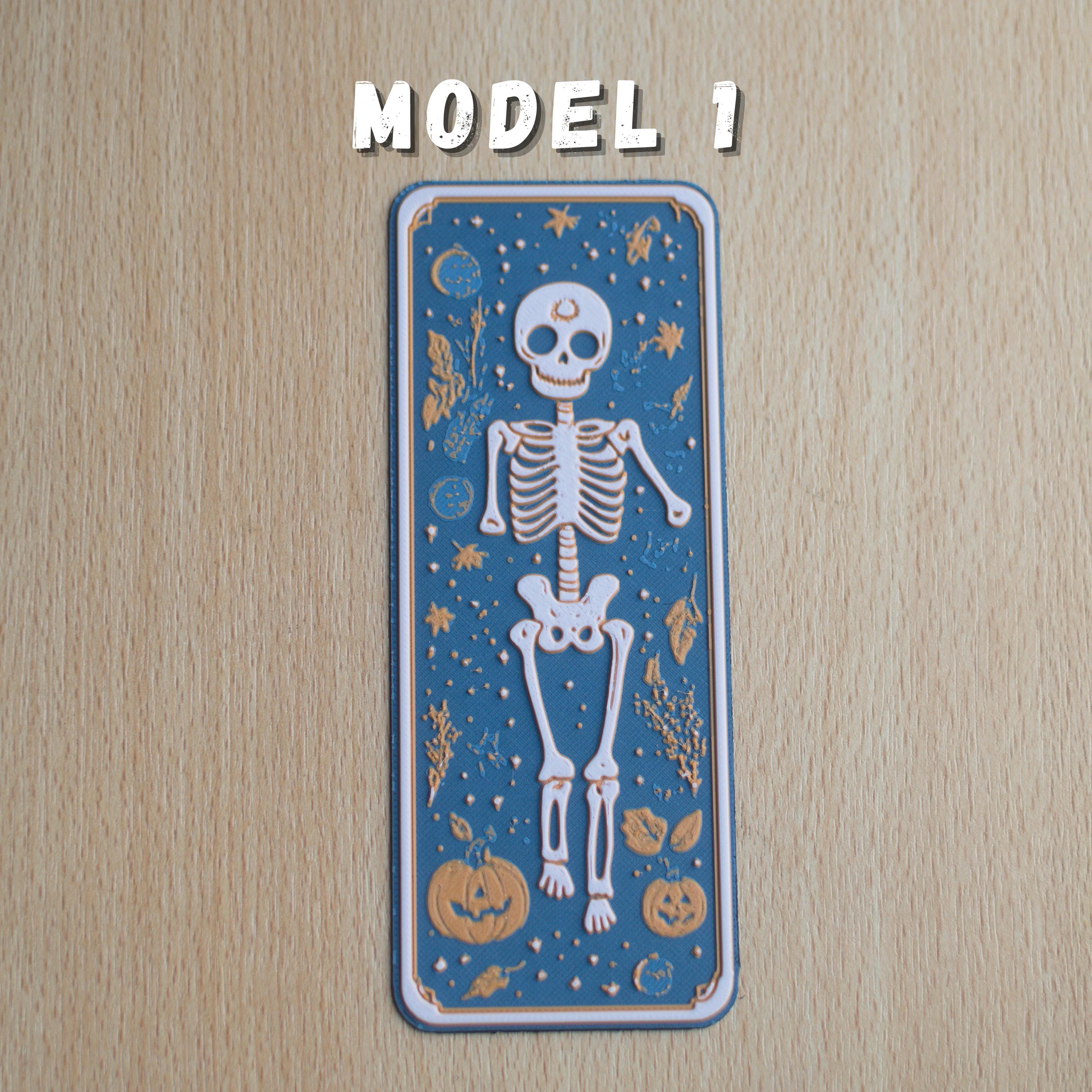 Skeleton Bookmarks | Spooky Skeleton Bookmark Set | Halloween Bookmark ...