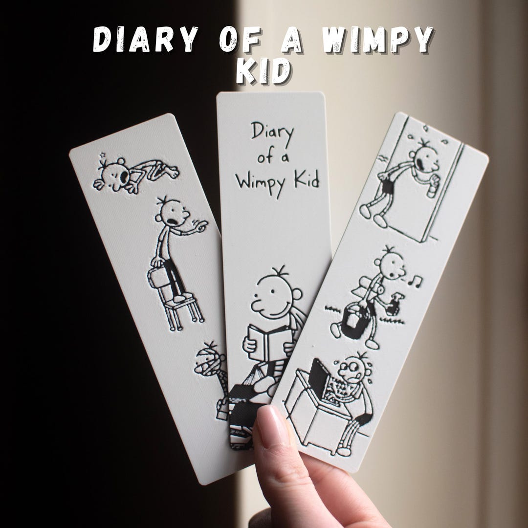 Diary of a Wimpy Kid Bookmark Set | Greg Heffley Bookmarks for Kids ...