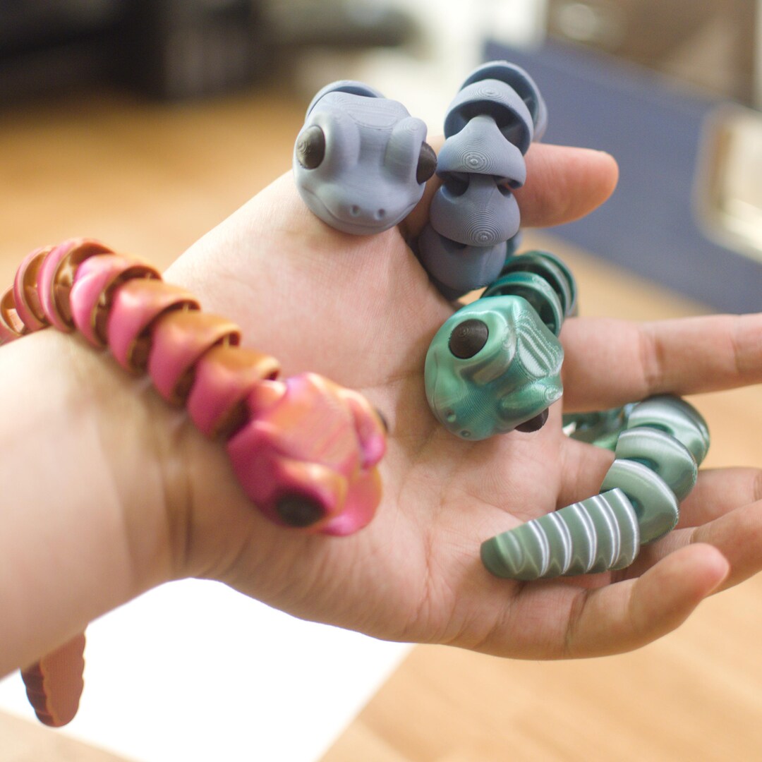 Articulated Baby Snake , Flexible Snake, Fidget Snake Toy, Reptile ...