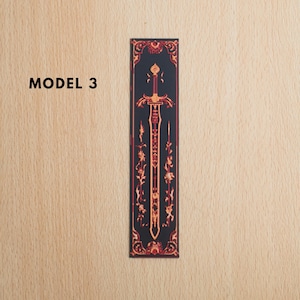 Elven Blades Bookmarks – Fantasy Sword Design, Perfect for Book Lovers ...