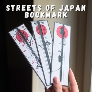 Streets of Japan Bookmark | Japanese Art Bookmark Set or Single ...