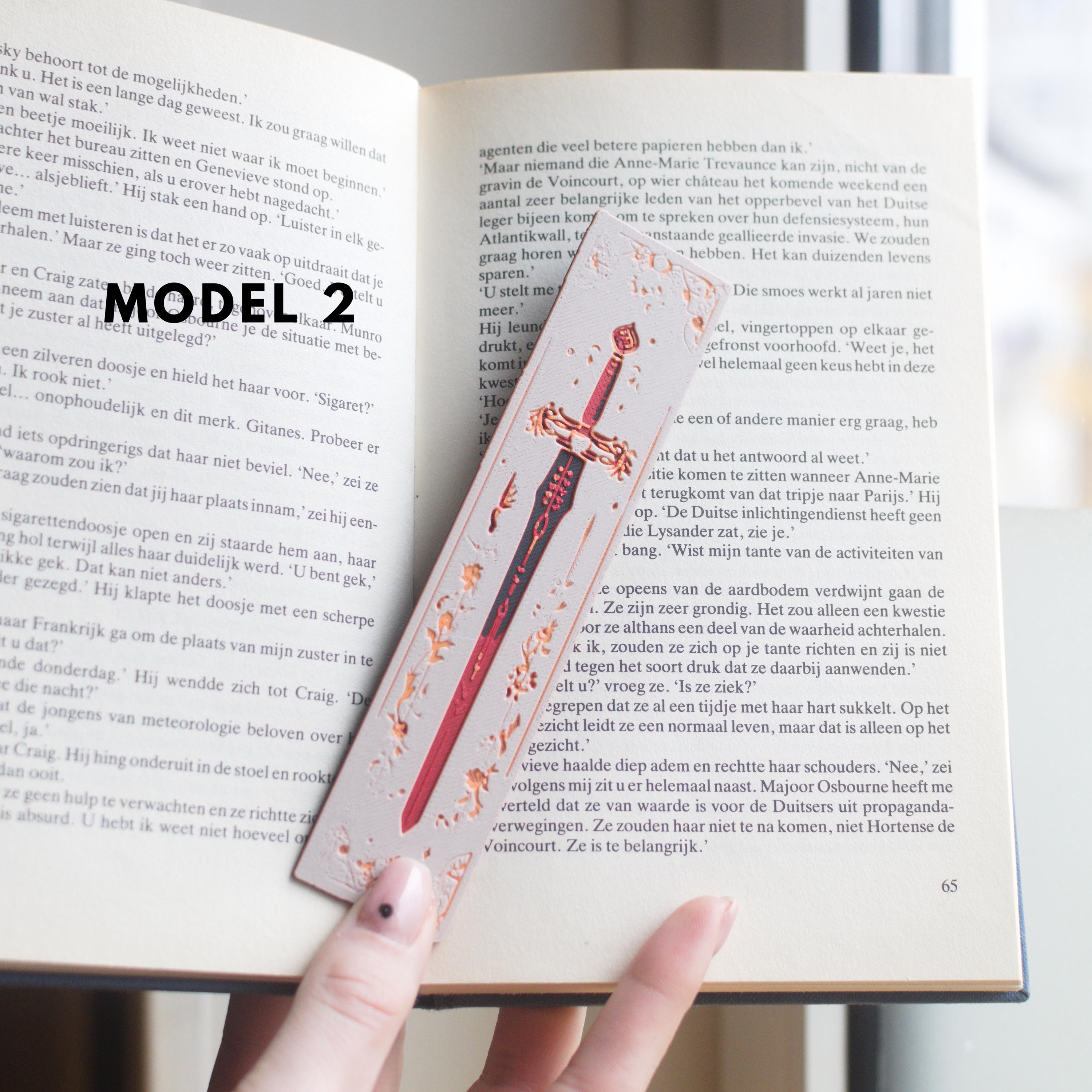 Elven Blades Bookmarks Fantasy Sword Design, Perfect for Book Lovers ...