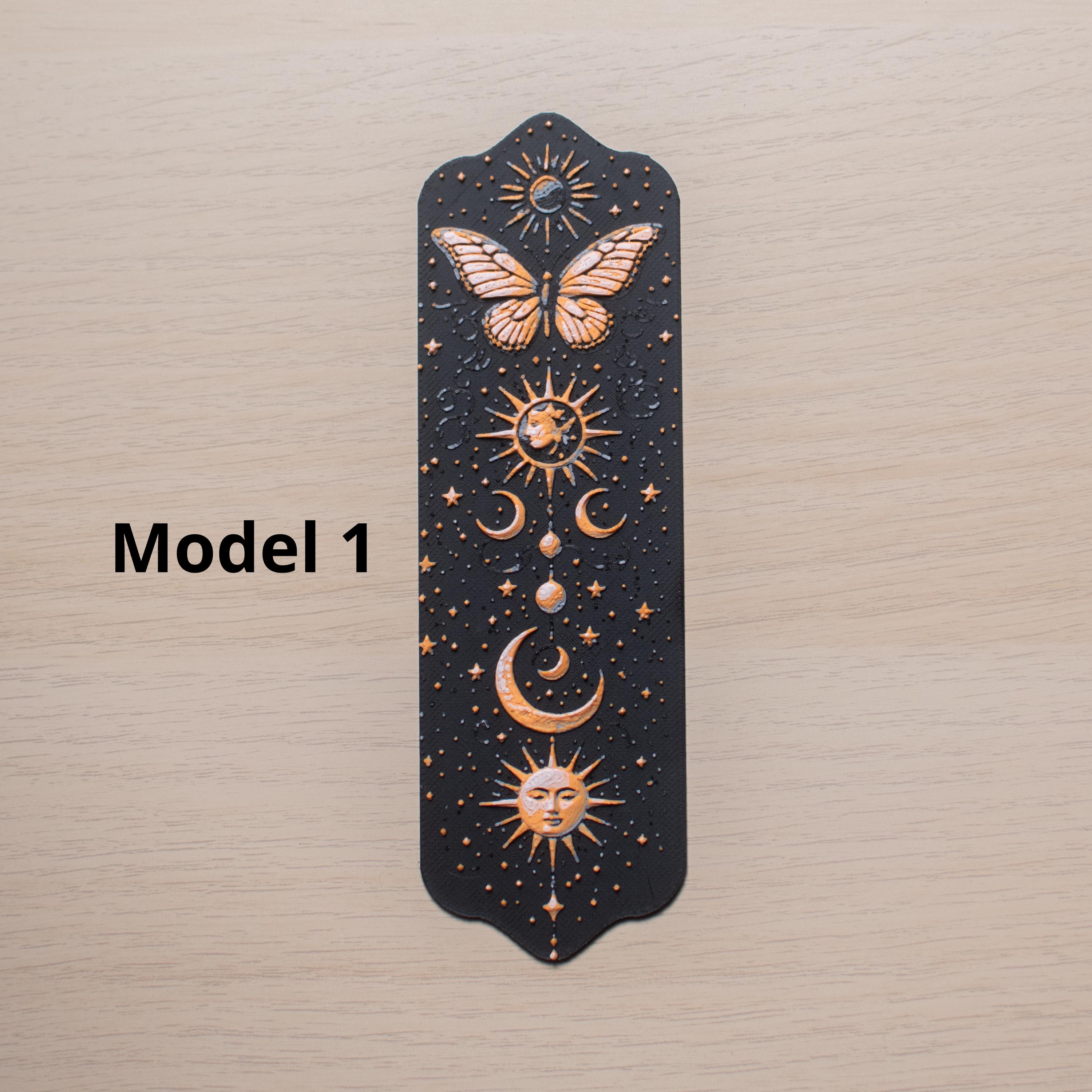 Celestial Bookmarks Set | Sun Moon Stars Owl Aesthetic | Witchy Bookish ...