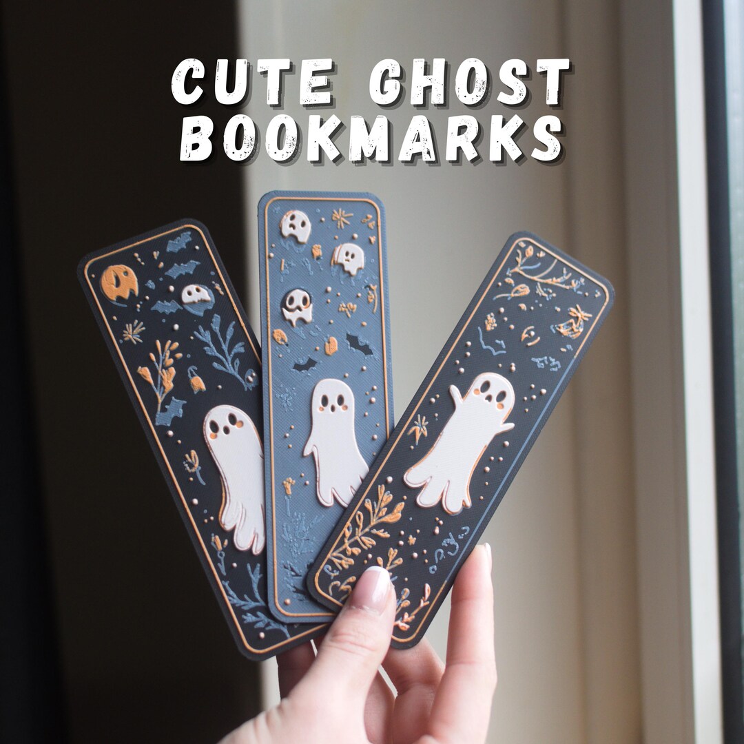 Cute Ghost Bookmarks - Spooky Ghost Bookmarks for Readers - Adorable ...
