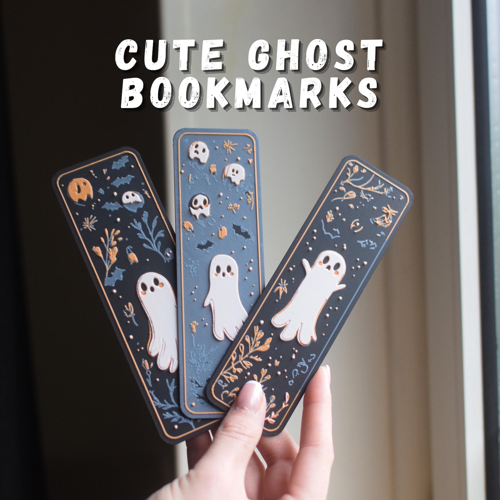 Cute Ghost Bookmarks - Spooky Ghost Bookmarks for Readers - Adorable ...