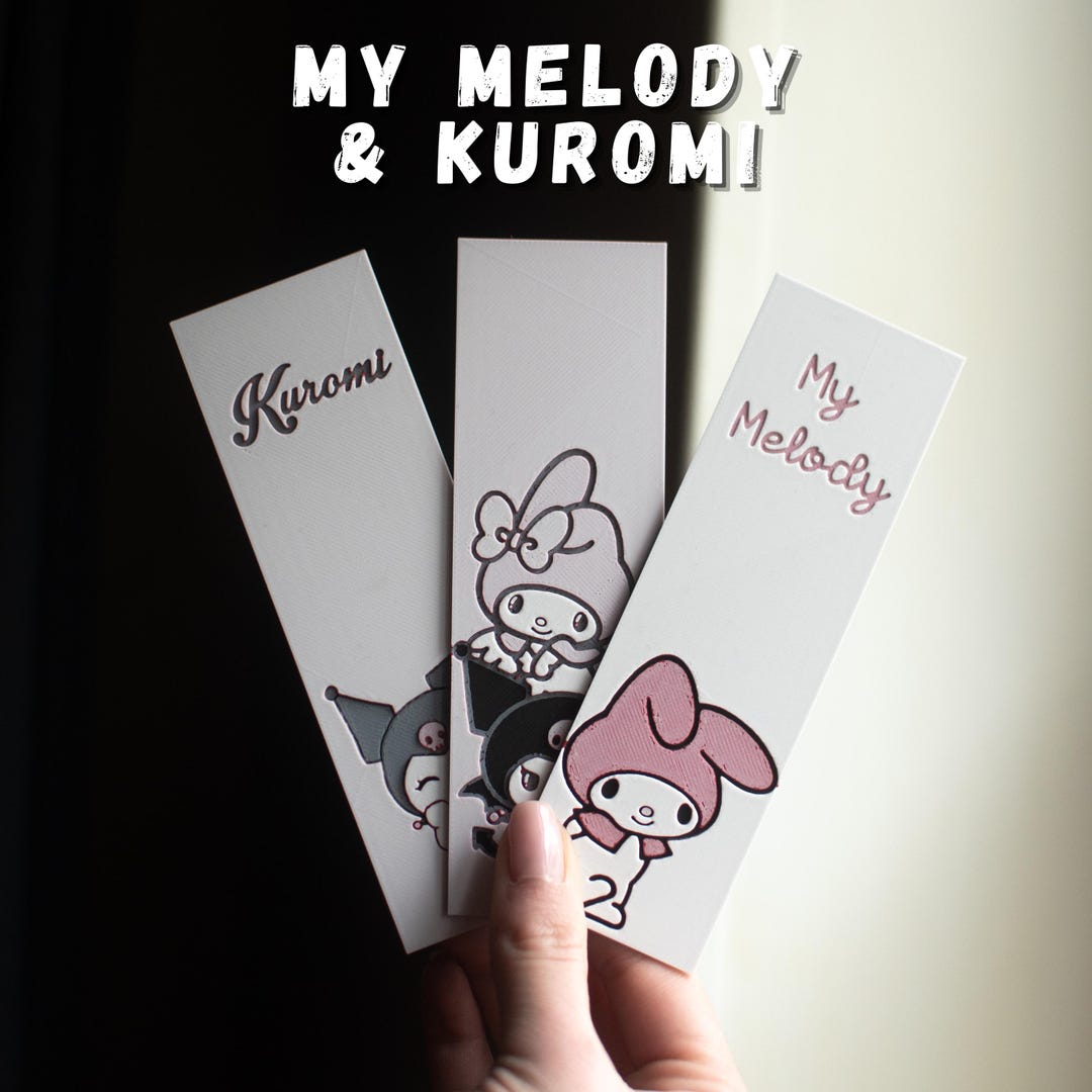My Melody & Kuromi Bookmarks | Kawaii Sanrio-inspired Cute Anime ...