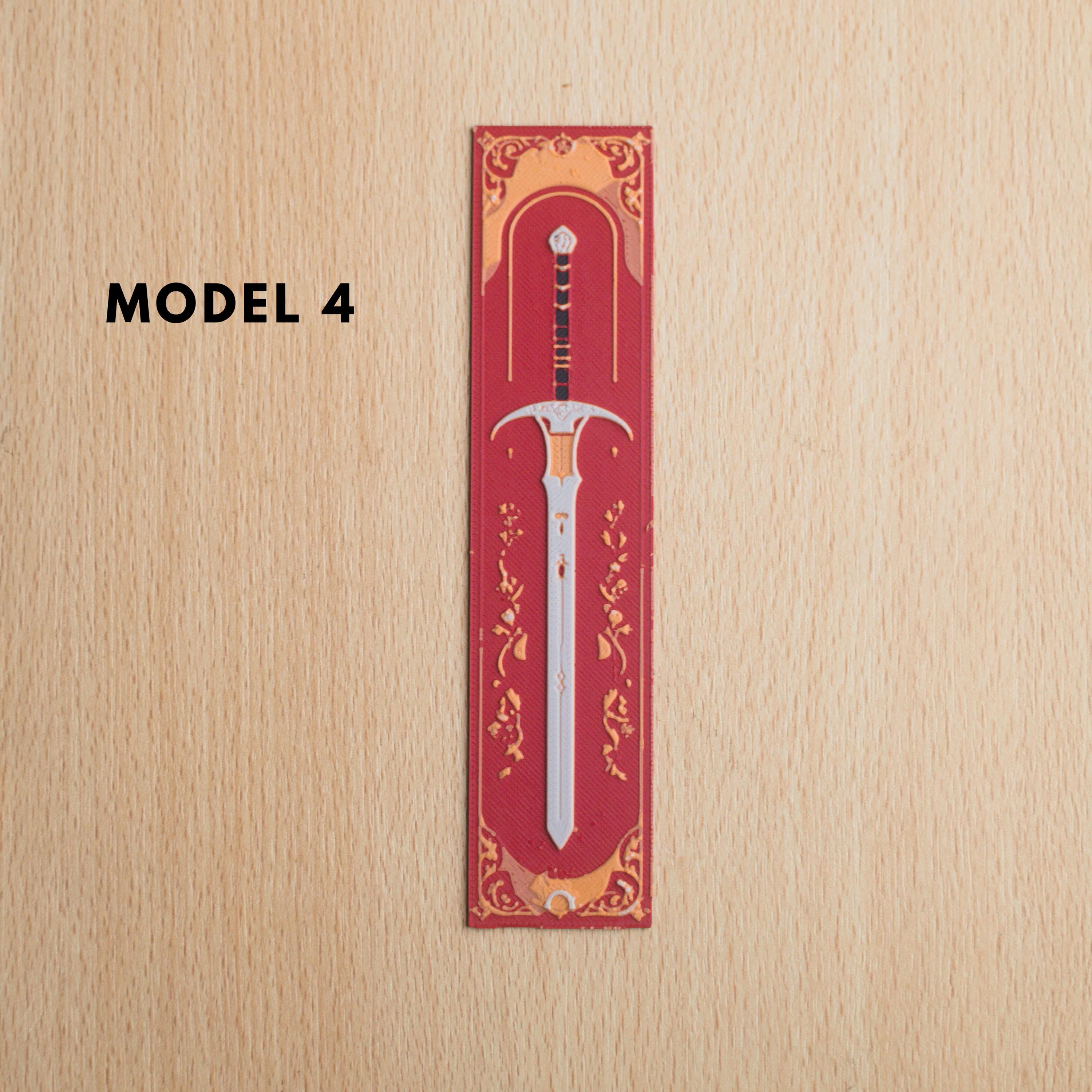 Elven Blades Bookmarks – Fantasy Sword Design, Perfect for Book Lovers ...