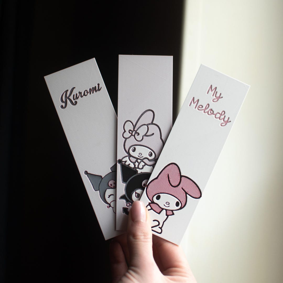 My Melody & Kuromi Bookmarks | Kawaii Sanrio-inspired Cute Anime ...