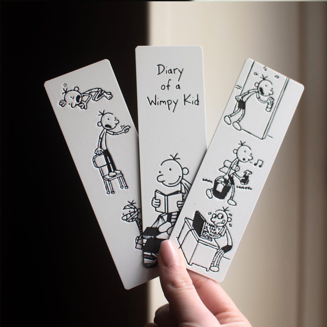 Diary of a Wimpy Kid Bookmark Set | Greg Heffley Bookmarks for Kids ...