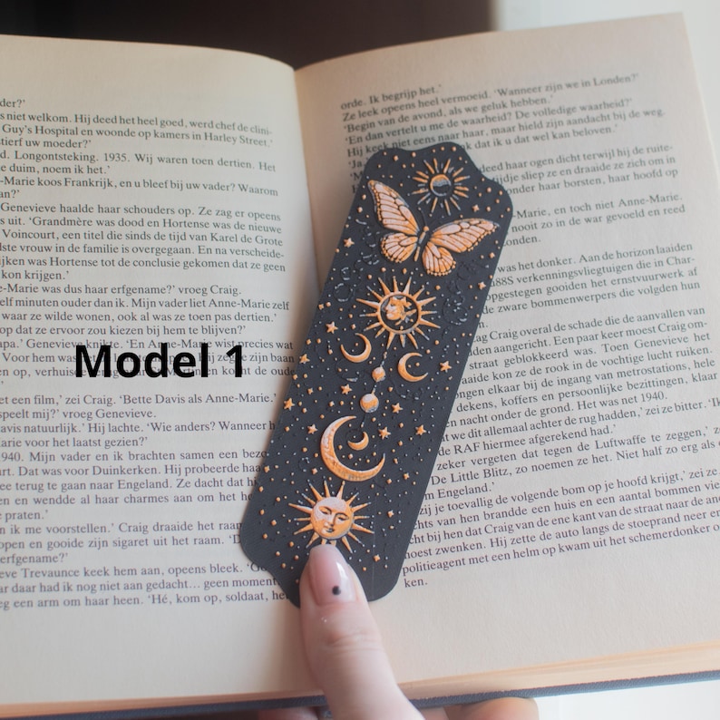 Celestial Bookmarks Set | Sun Moon Stars Owl Aesthetic | Witchy Bookish ...