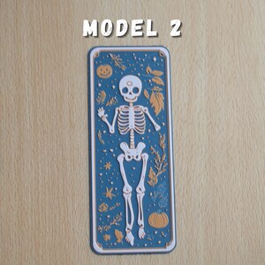 Skeleton Bookmarks | Spooky Skeleton Bookmark Set | Halloween Bookmark ...