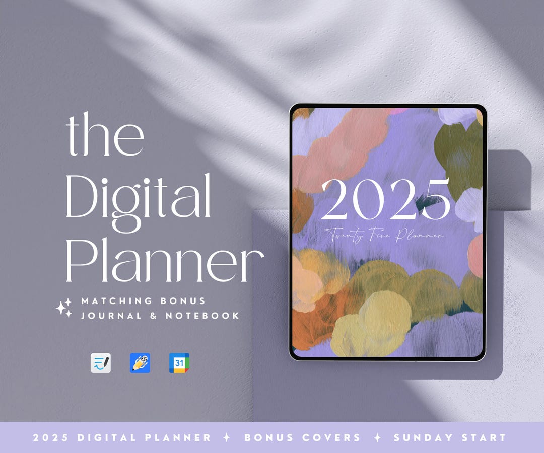 2025 Digital Planner, Minimalist Digital Planner, iPad Planner ...