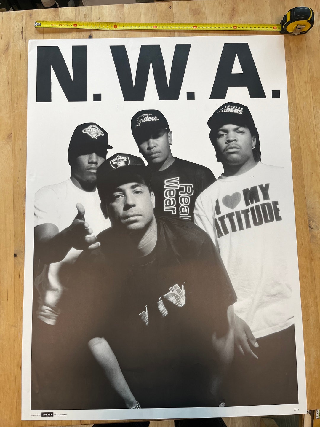 Original N.W.A. Poster *1990 Rare Vintage Print Dr. Dre Eazy-e MC Tjen ...