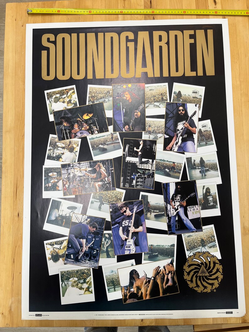 Original Soundgarden Summer Tour Poster *1993 Rare Vintage Print ...