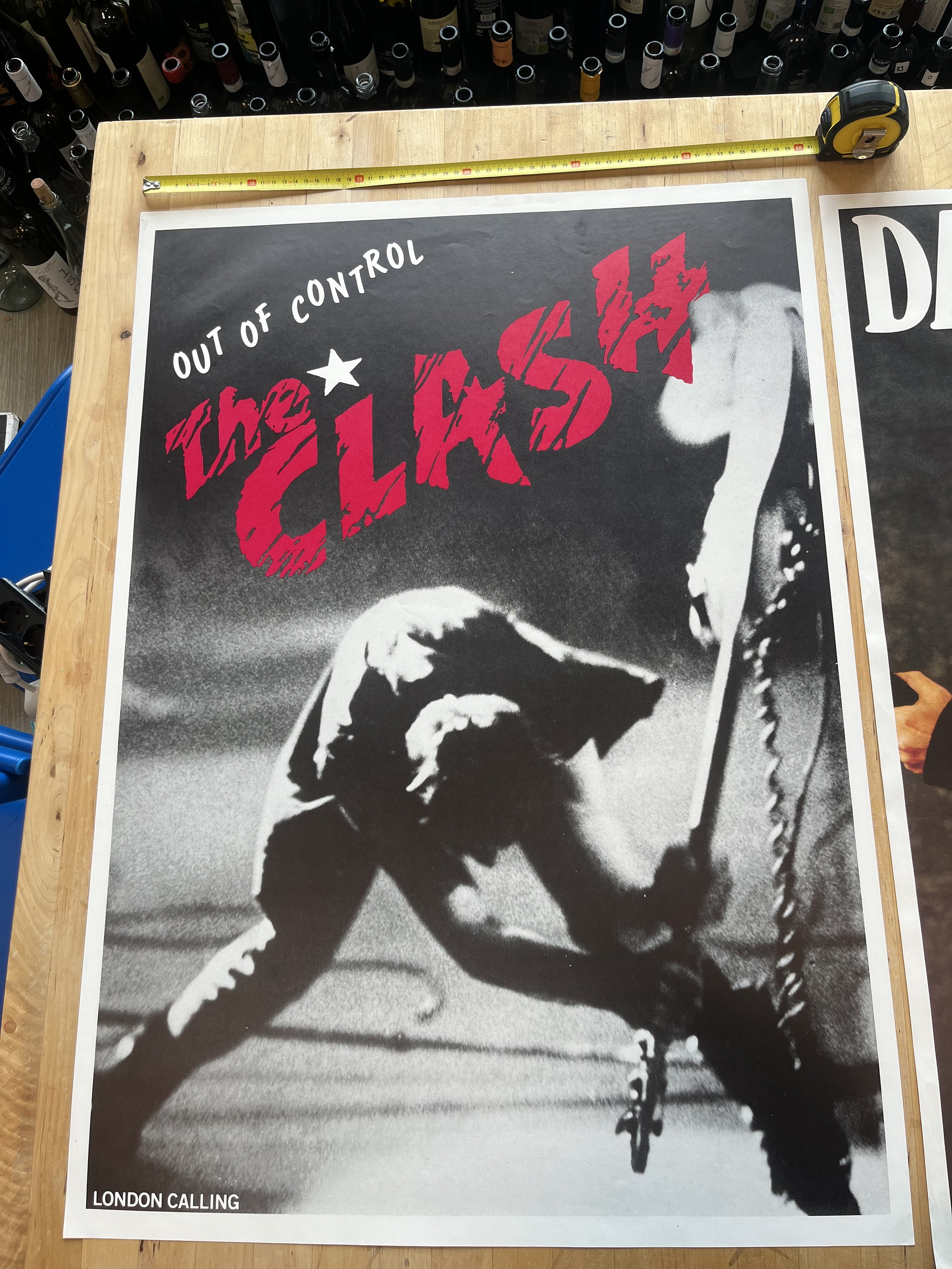 Original the Clash Poster 1979 Rare Vintage Print London Calling Punk ...