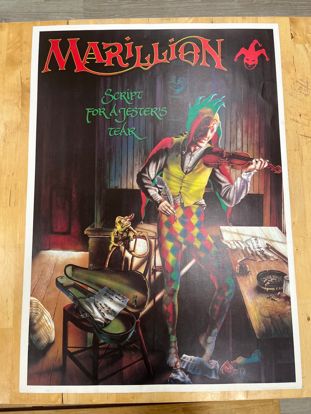 Original Marillion Poster 1983 Rare Vintage Print Script for a Jester's ...