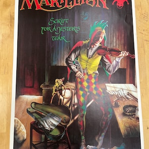 Original Marillion Poster 1983 Rare Vintage Print Script for a Jester's ...