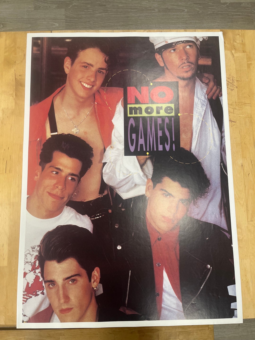 Original New Kids on the Block Poster *1990 Rare Vintage Print No More ...