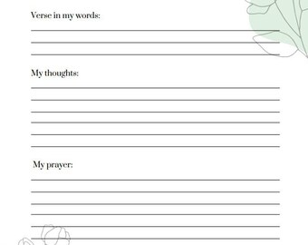Worksheet 2 Scripture Deep Dive - Etsy