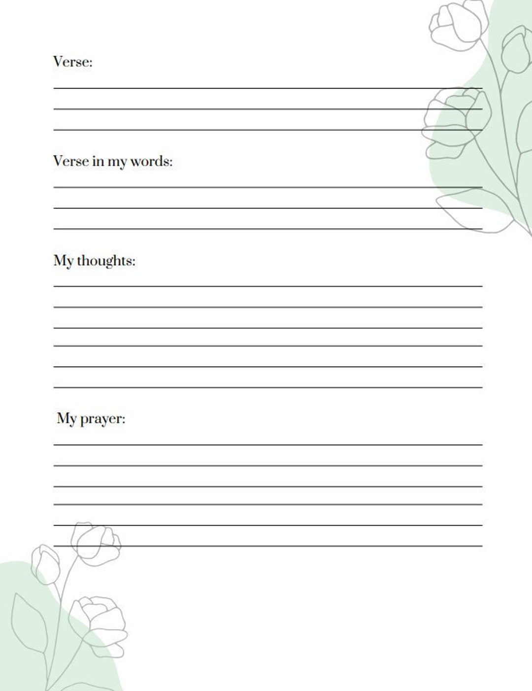 Scripture Deep Dive Worksheet - Etsy