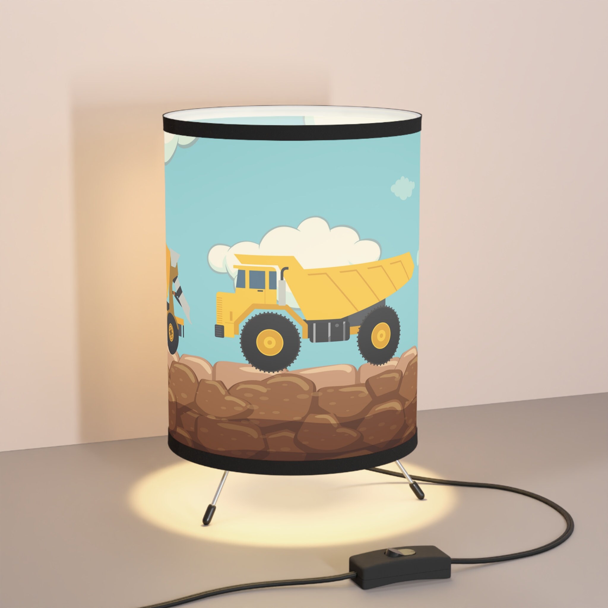 Construction Lamp, Construction Decor for Kids Room, Construction ...