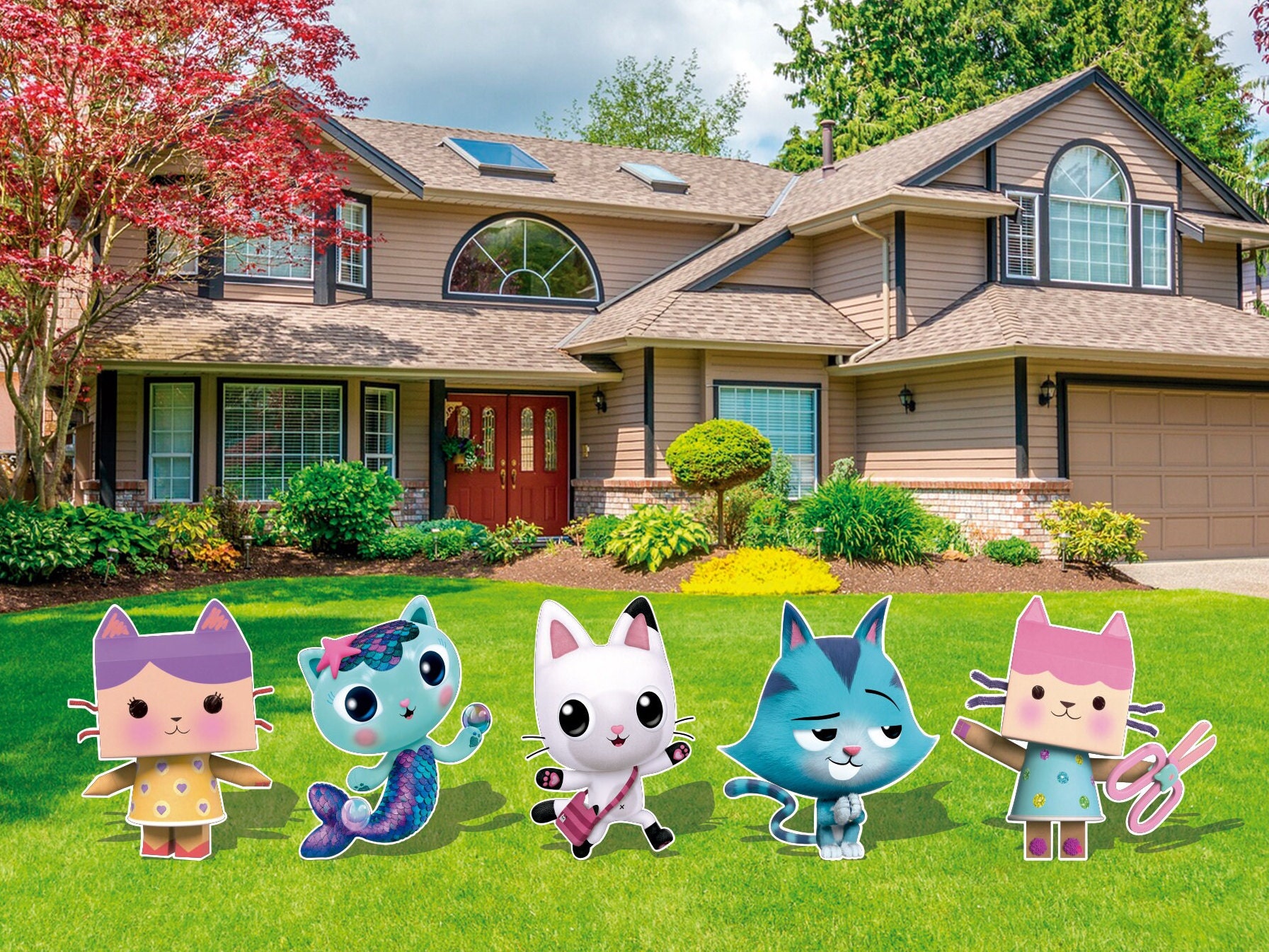 Gaby Dollshouse Cutout and Yard Sign - Etsy